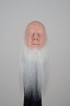 Beard, White buffalo hair, 40 cm/16 - Makeup-FX Shop